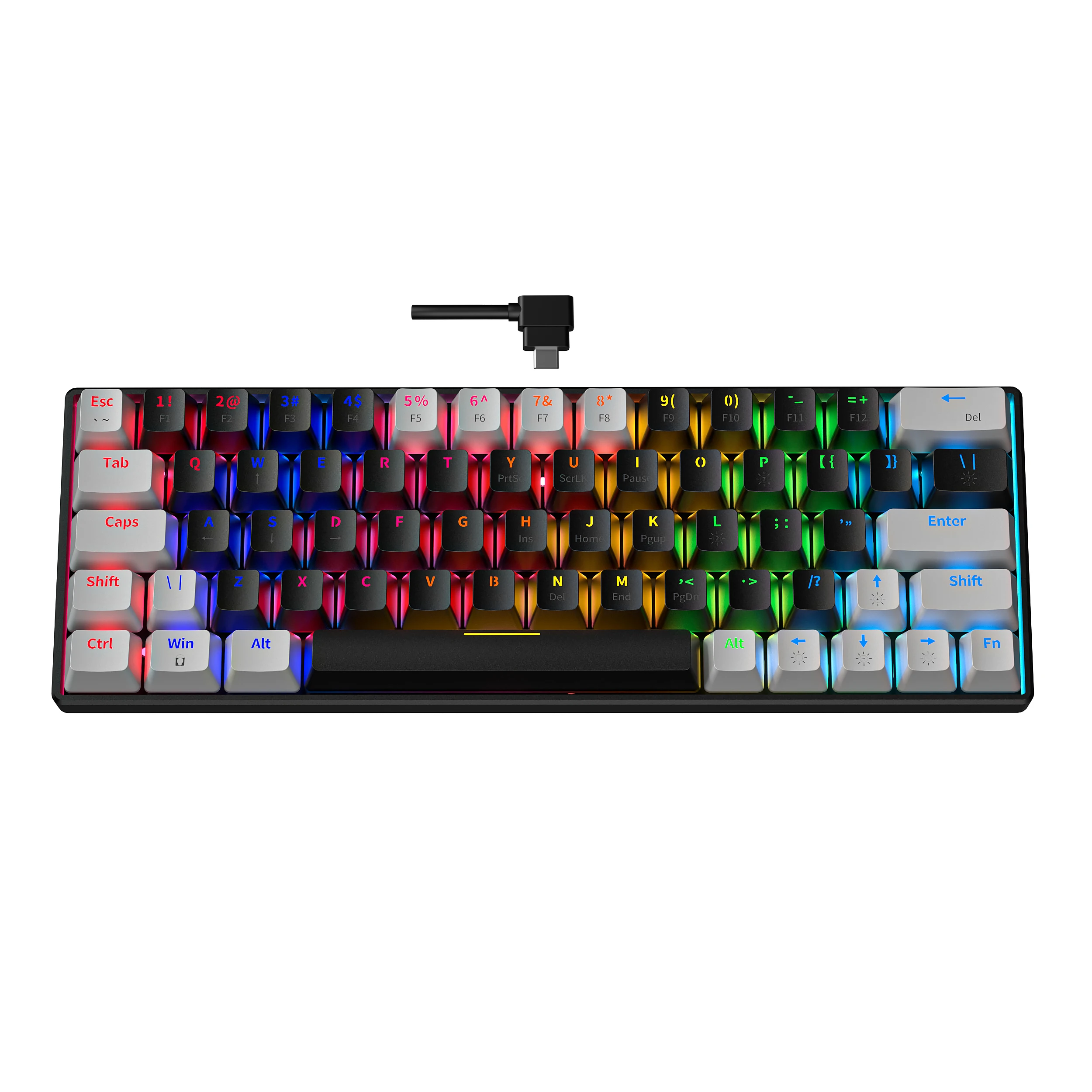Zf 60% Gaming Mechanical Wireless Keyboard With German Iso Uk Layout ...
