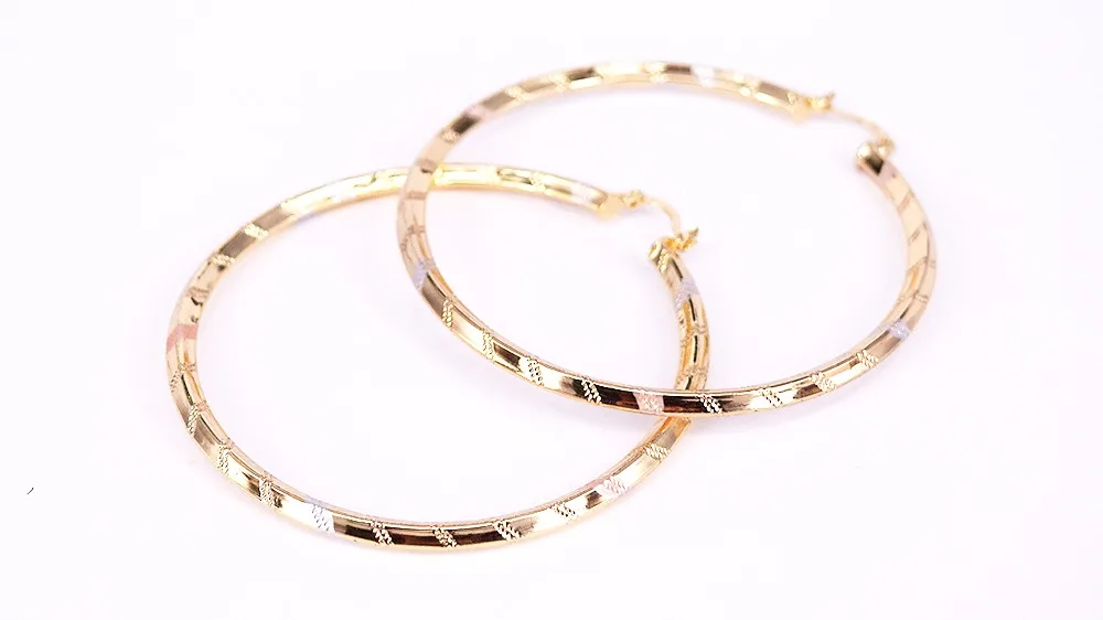 E0118 New Latest Gold Earring Designs Fashion Jewelry Painted Three ...