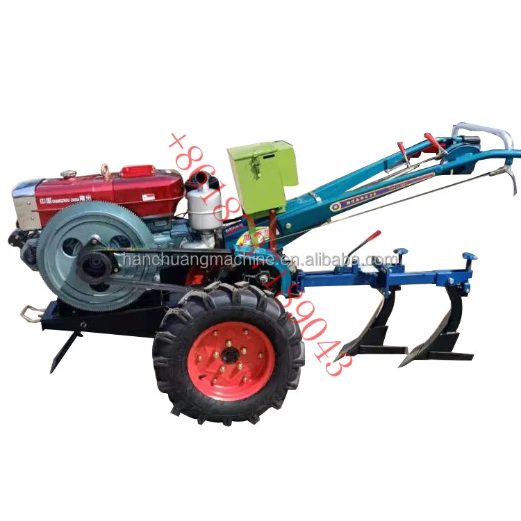 Farm Multi Purpose with Plough Rotavator Corn Wheat Planter Hand Walking Tractors