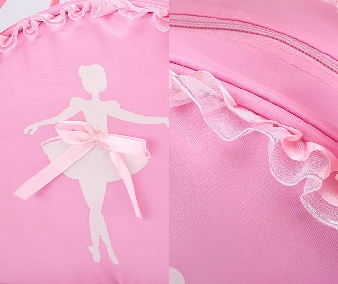 Custom Pink Dance Duffel Bag - Large Travel Gym Ballet Bag