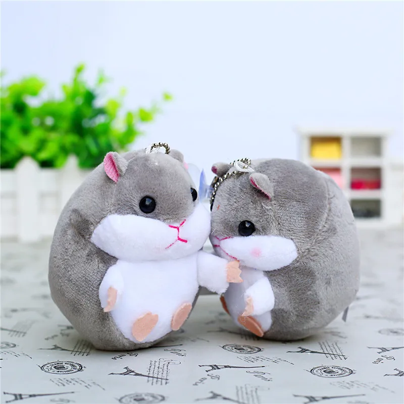 Cartoon Hamster Doll Keychains Cute Stuffed Toy Key Chain For Girls ...