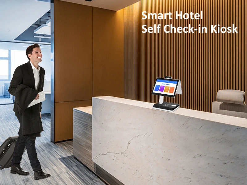 Self Check In Kiosk Countertop Capacitive Touch Screen Room Card Issue ...