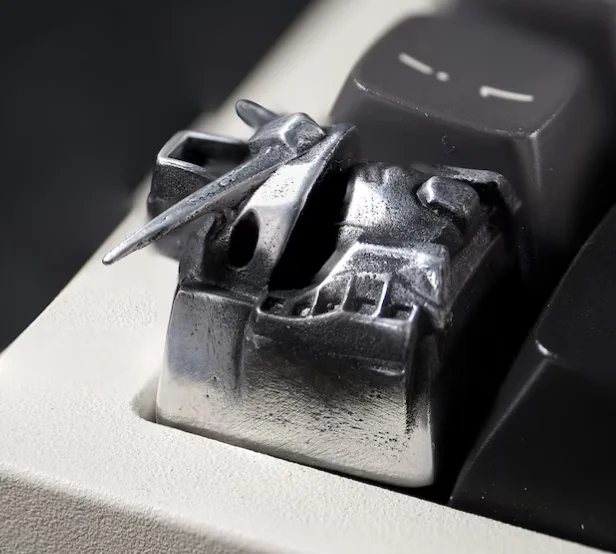 Custom Retro Anime Computer Laptop Metal 3d Keyboard Key Cap - Buy Key ...