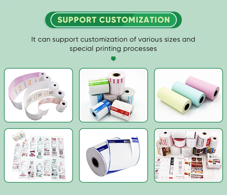 Low Price 57x30mm Custom Printed Bottomless Cash Register Thermal Paper ...