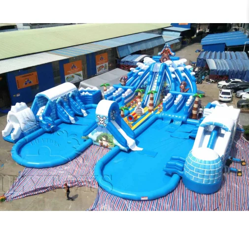 Inflatable mobile water park on land| Alibaba.com