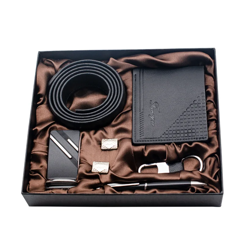 Custom 5 Piece Gift Set Mens Gifts Simple And Exquisite Business Wallet ...