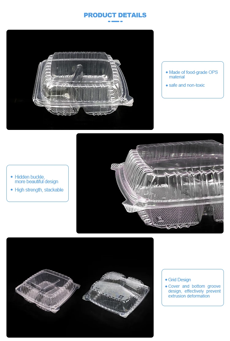 Sample Blister Disposable Clear Plastic Packing Plastic Clamshell Box ...