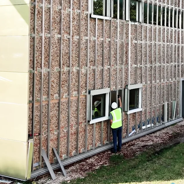 Aluminium Clips with Stainless Steel Fasteners for Facade Cladding