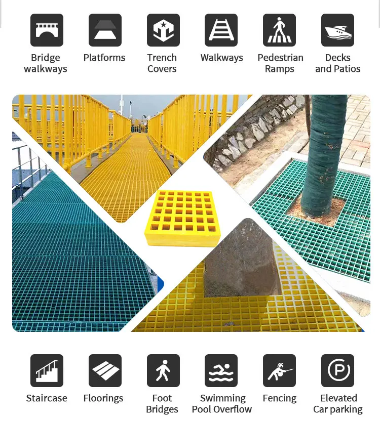 Customized Frp Gfrp Grating Frp Molded Grating Machine Of Various Sizes ...