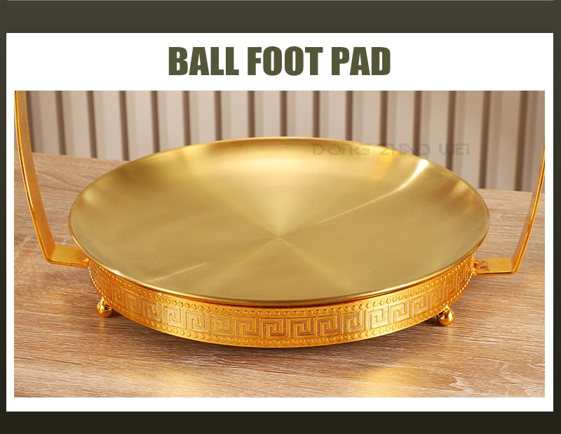 Luxury Gold Plated Buffet Food Display Rack Catering Decorations Silver ...