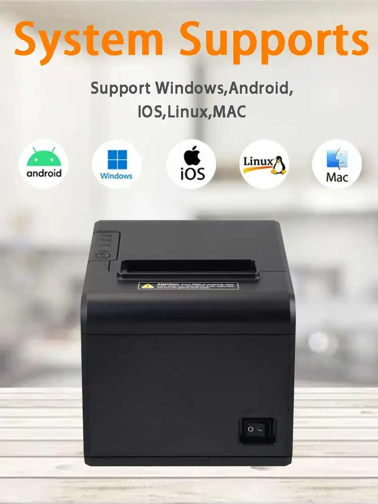 80 Mm Receipt Quick Print Printer for Small Business POS