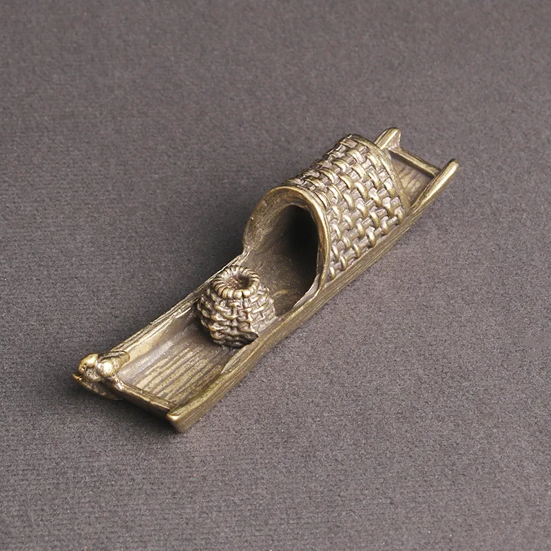 Do Old Brass Old Fishing Boat Tabletop Decoration Black Awning Boat ...