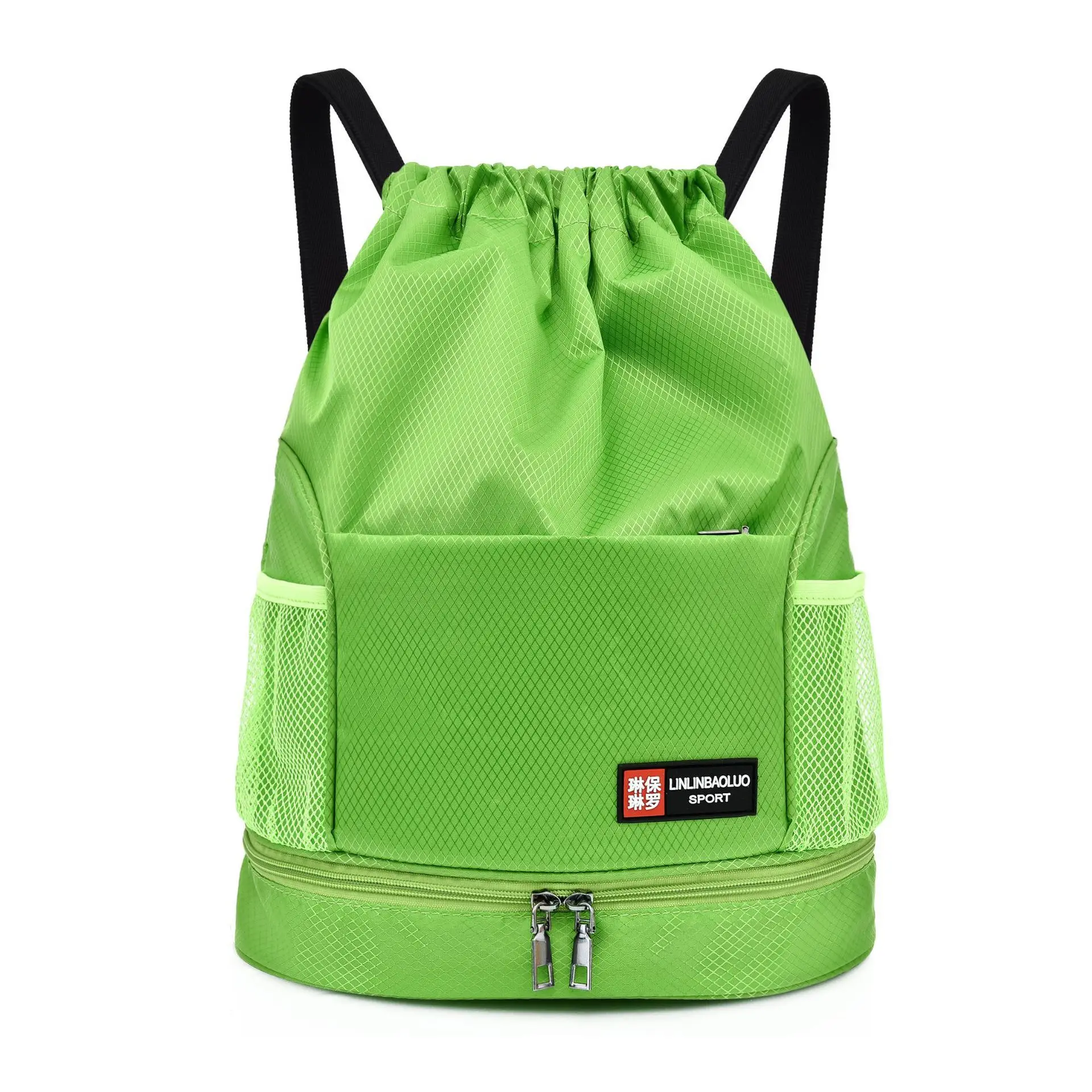 Polyester Drawstring Backpack Sport String Bag Gym Sack Pack - Buy ...