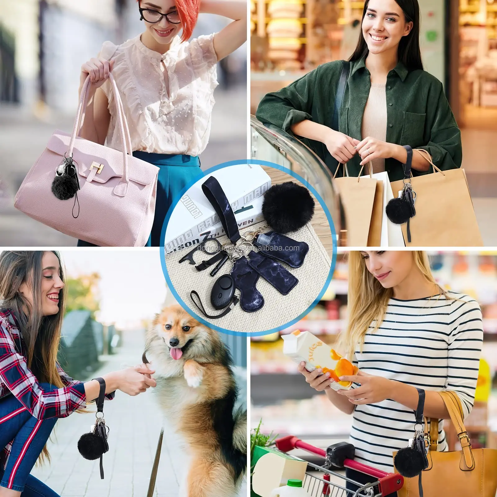 Wholesale Bulk Self Defense Key Chain Accessories Personal Luxury Women ...