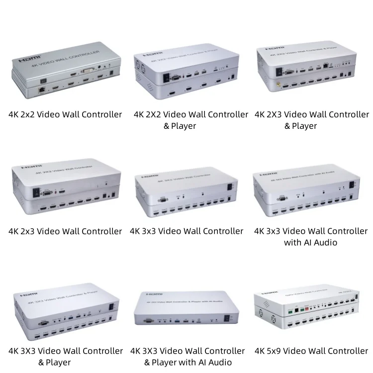 4k Hdm Video Wall Processor Controller Splicer Splitter 5x9 Video Wall ...