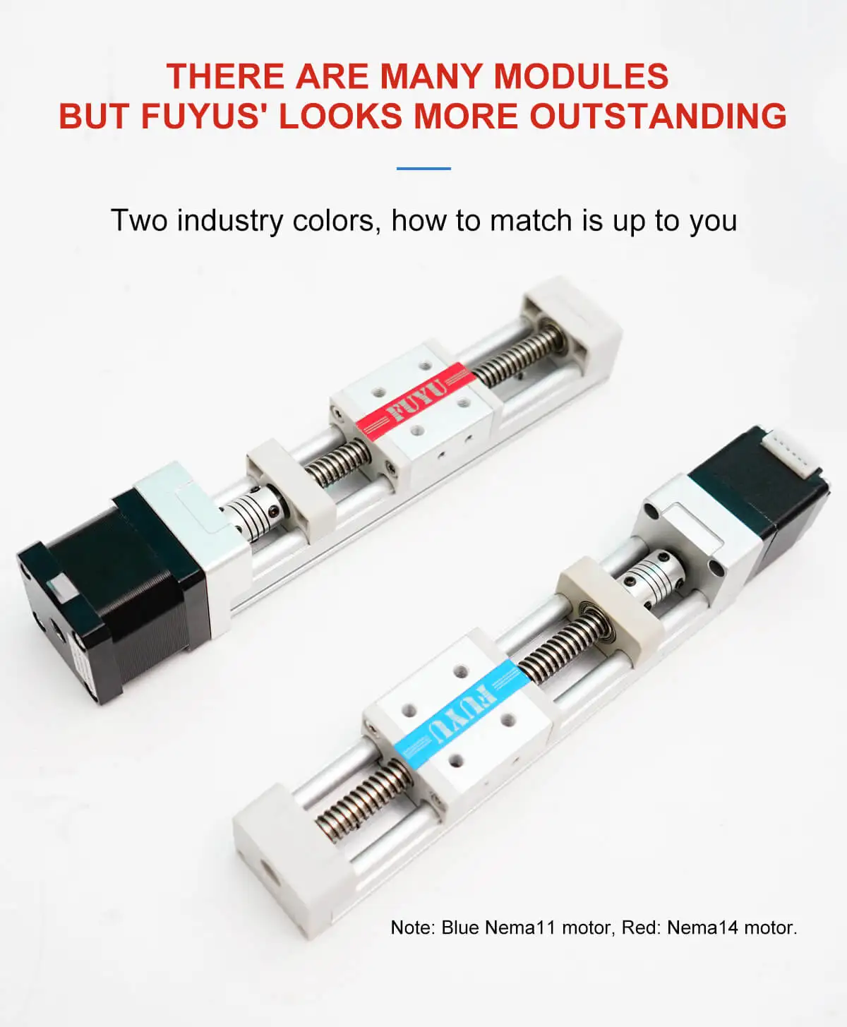 Fuyu Micro Ball Screw Actuator Linear Motion Guide With Stepper Motor ...
