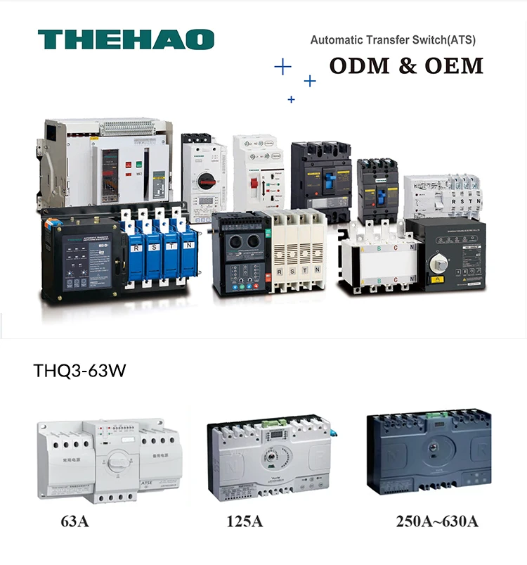 Auto Changeover Switch ATS MCB Class Intelligent Dual Power Automatic ...