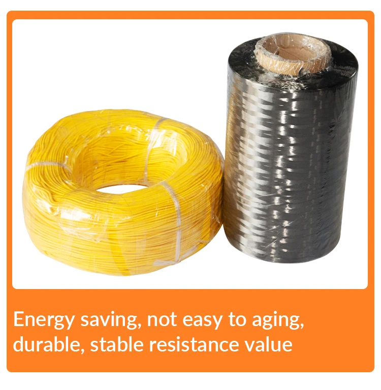 High Temperature 6k12k 33ohm Resistance Carbon Fiber Electrical Heating ...