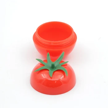 Oem Lovely Cute Tomato Shape Fruit 10g Lip Glossy Container Skin Care ...