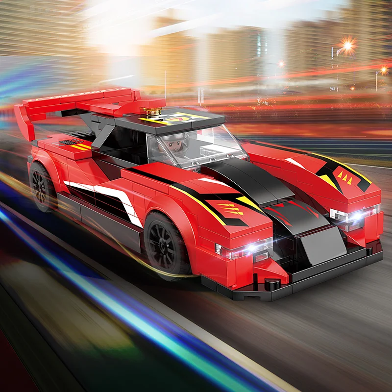 Cogo Kids Plastic Car Racing Car Model Build Blocks Toys Model Building ...