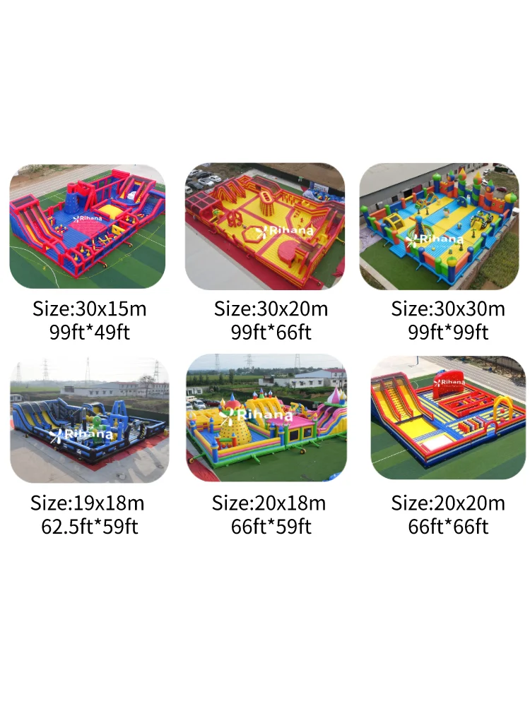 2024 Outdoor Inflatable Kids Playground Pvc Air Bounce Combo Multi Play ...