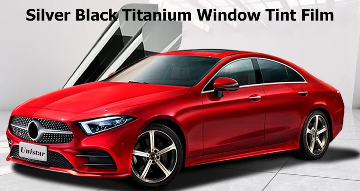 Korea Pet Silver Black Mirror Reflective Titanium Car Window Glass Tint ...