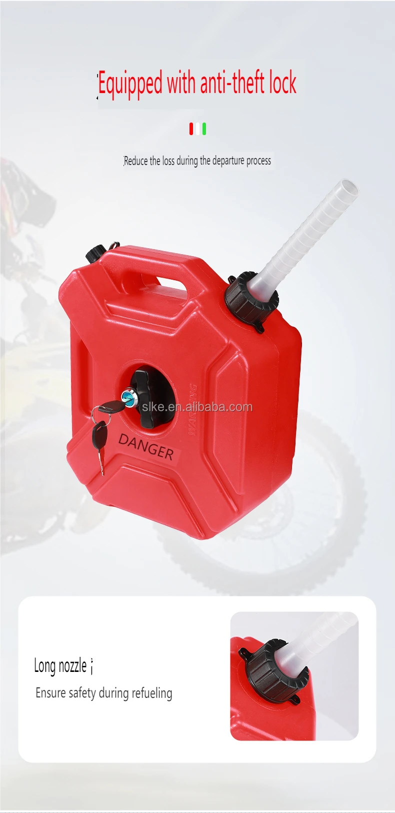 5L Fuel Tank Petrol Cans - Anti-Static Jerry Can for Motorcycle