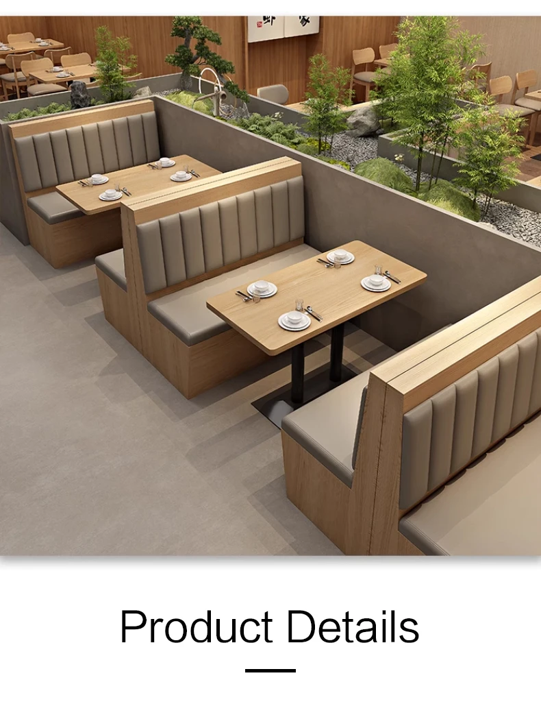 Wholesale Contemporary Iron Wood Sofa Booth Dining Table for Restaurant ...