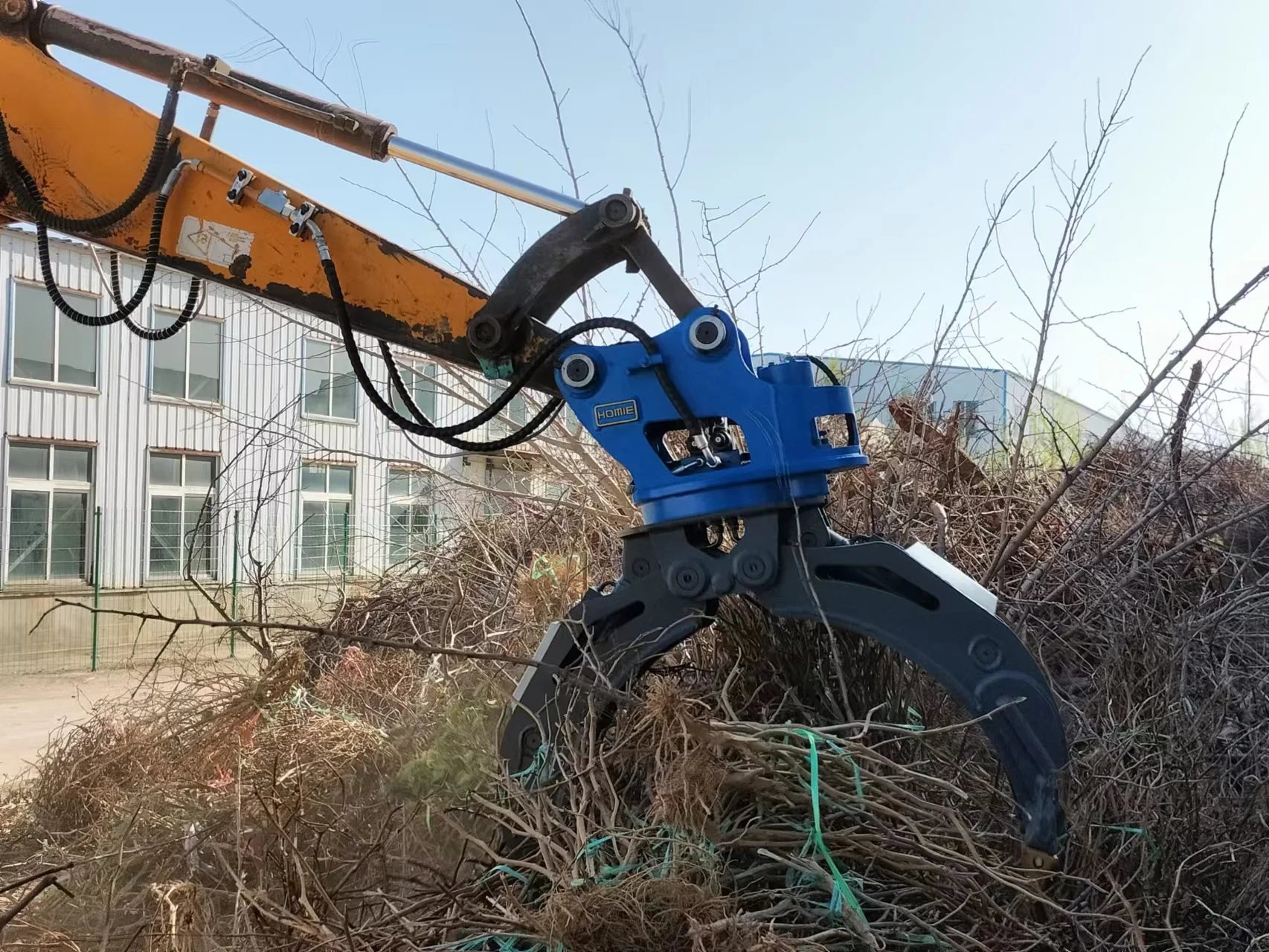 HOMIE Best Price Hydraulic Rotary Log Grapple for Wood Log Grabbing