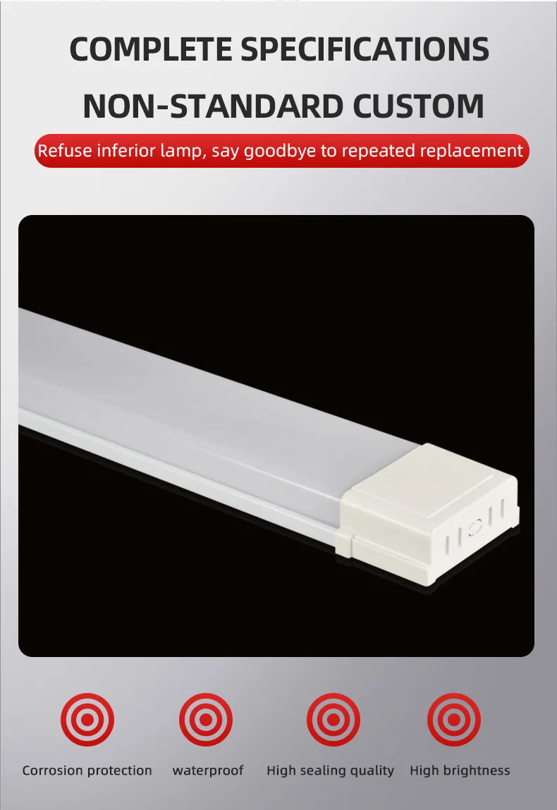 4ft 120cm Linear Led Batten Light 36w Led Tube For Air Purification For ...