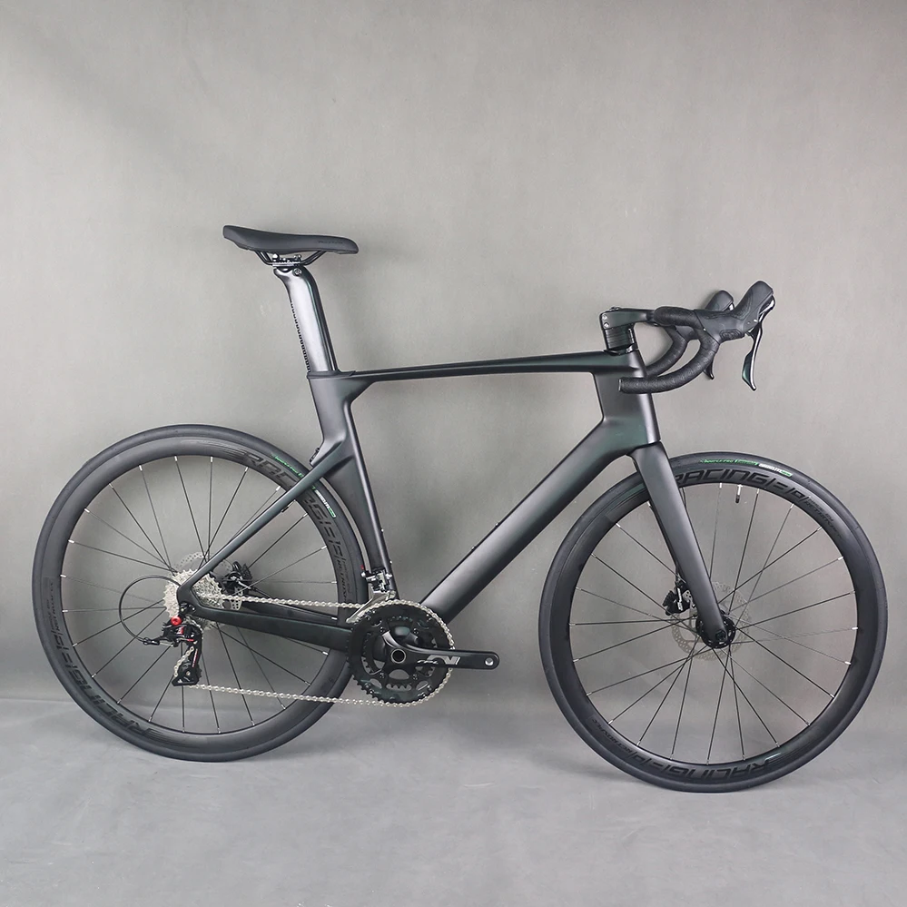 Complete bike Road racing bike disc brake frame internal cable carbon ...
