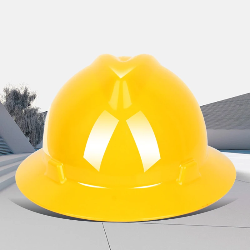 HDPE Engineering Safety Helmet Custom Printed Wide Brim Hard Hats ...