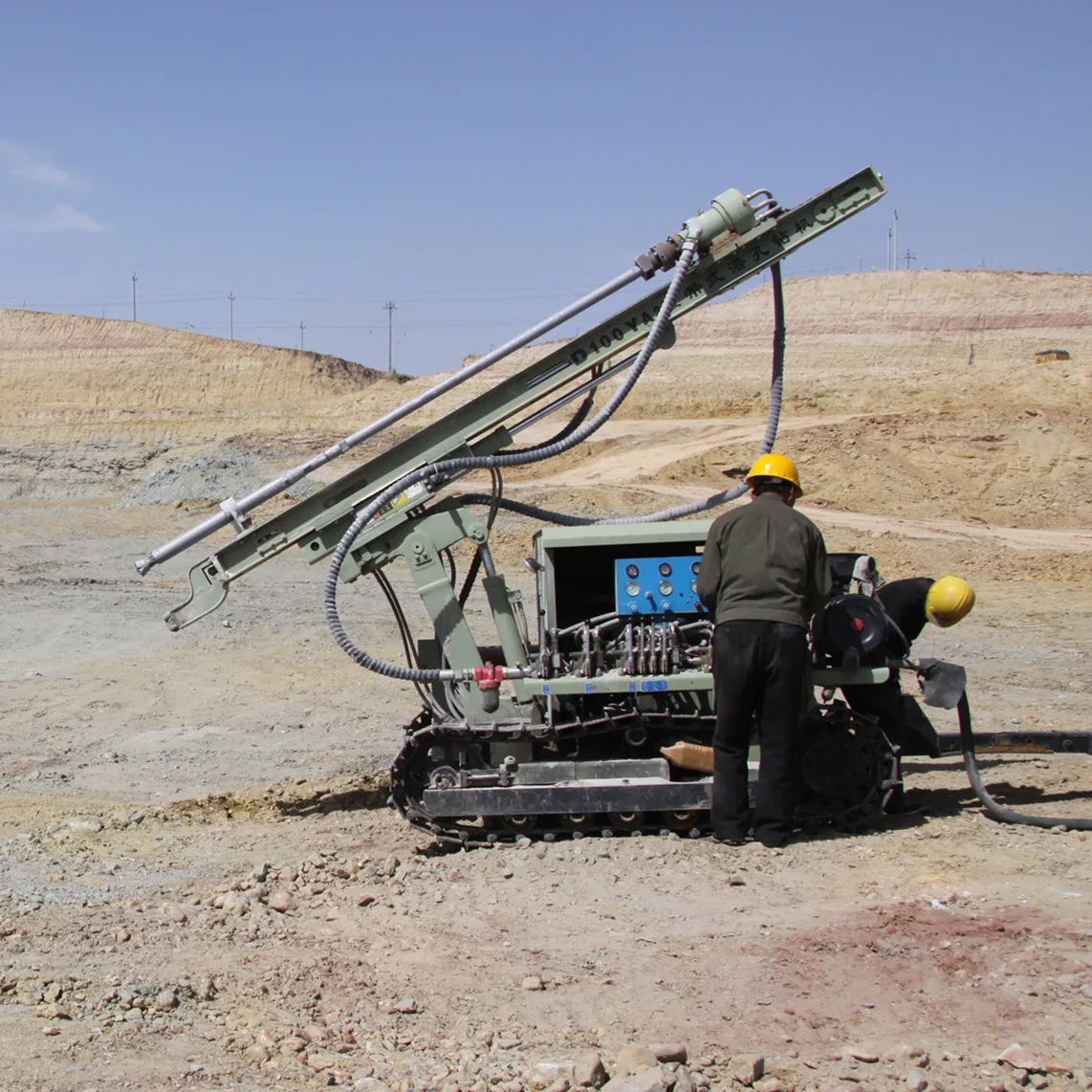 Crawler Hydraulic Mining Rock Rotary Drilling Rig Machine - Buy ...