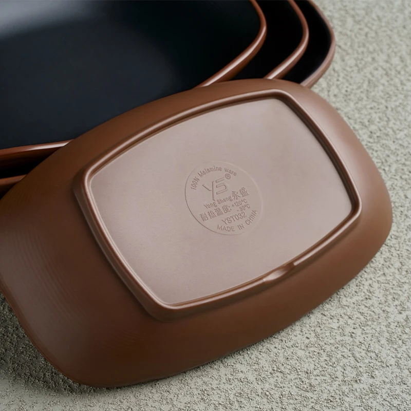 Melamine Two-Color Tableware - Perfect for Hot Pot & BBQ