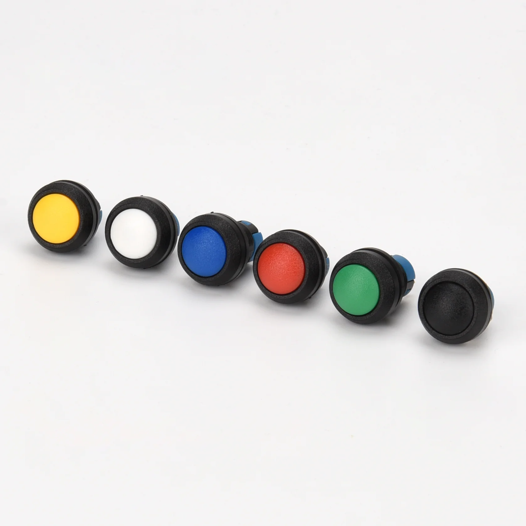 12mm Plastic Push Button Switch 12v 24v 110v 220v Led Lamp Illumination ...