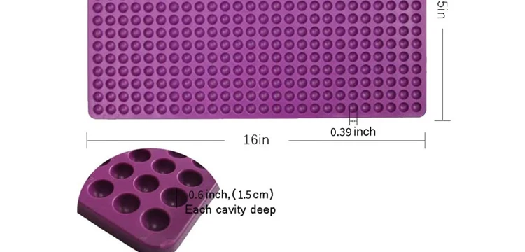240-cavity Small Round Chocolate Drops Mold/mini Silicone Candy Molds ...