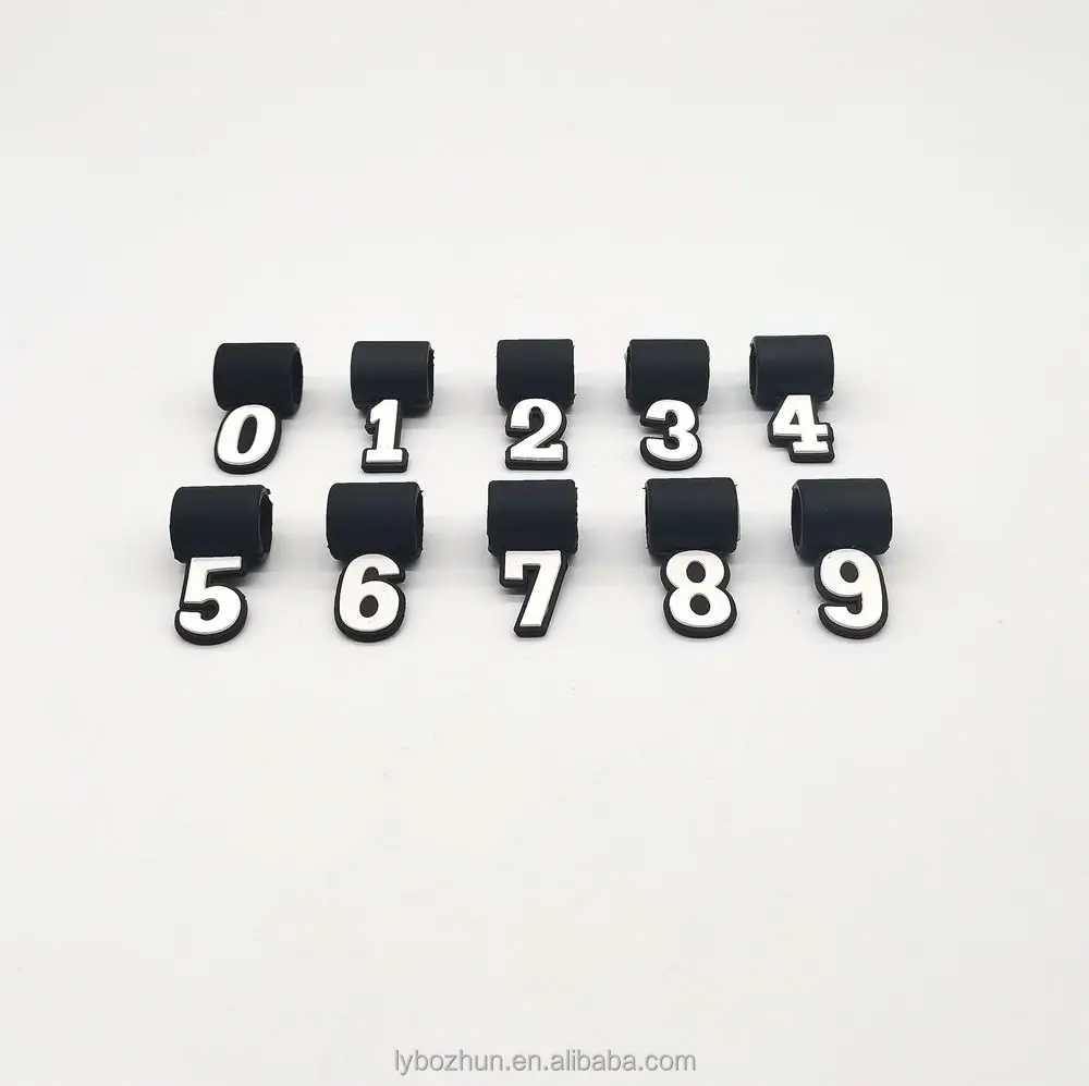 Silicone Numbers For Sport Tornado Titanium Necklace 3.5*1.8cm Baseball ...