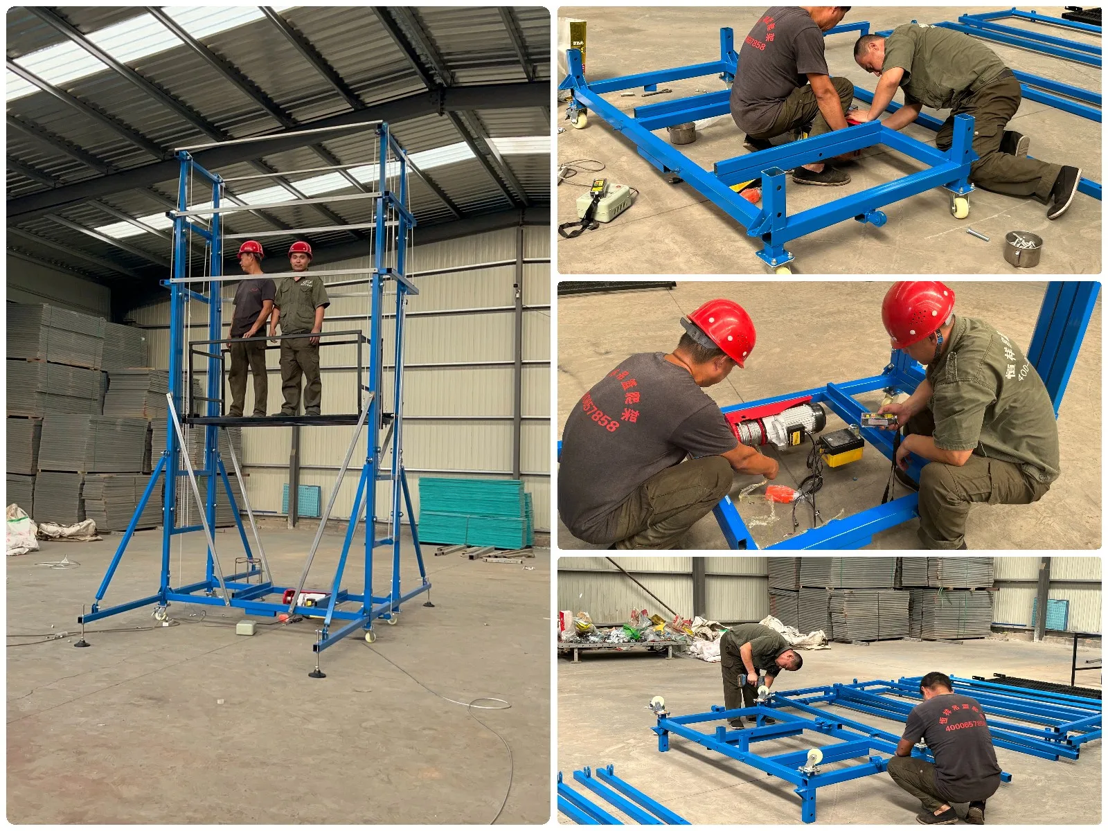 Electric Lifting Scaffold - Adjustable Portable Scaffold for ...