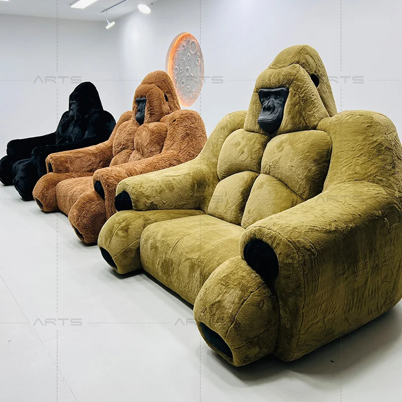 Custom Luxury Gorilla Fluff Monster Sofa for Living Room
