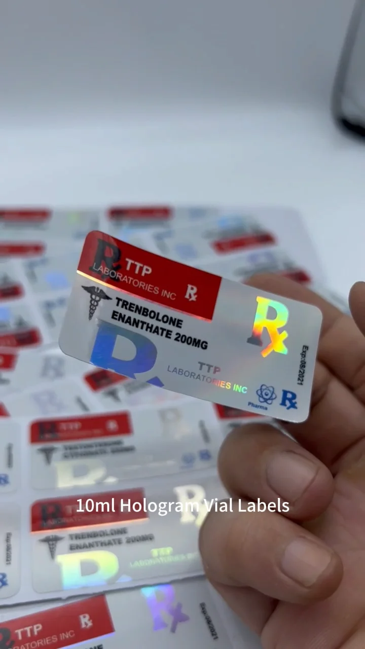 Custom Brand Adhesive Logo Test Base 10ml Bottle Glass Label Roll ...