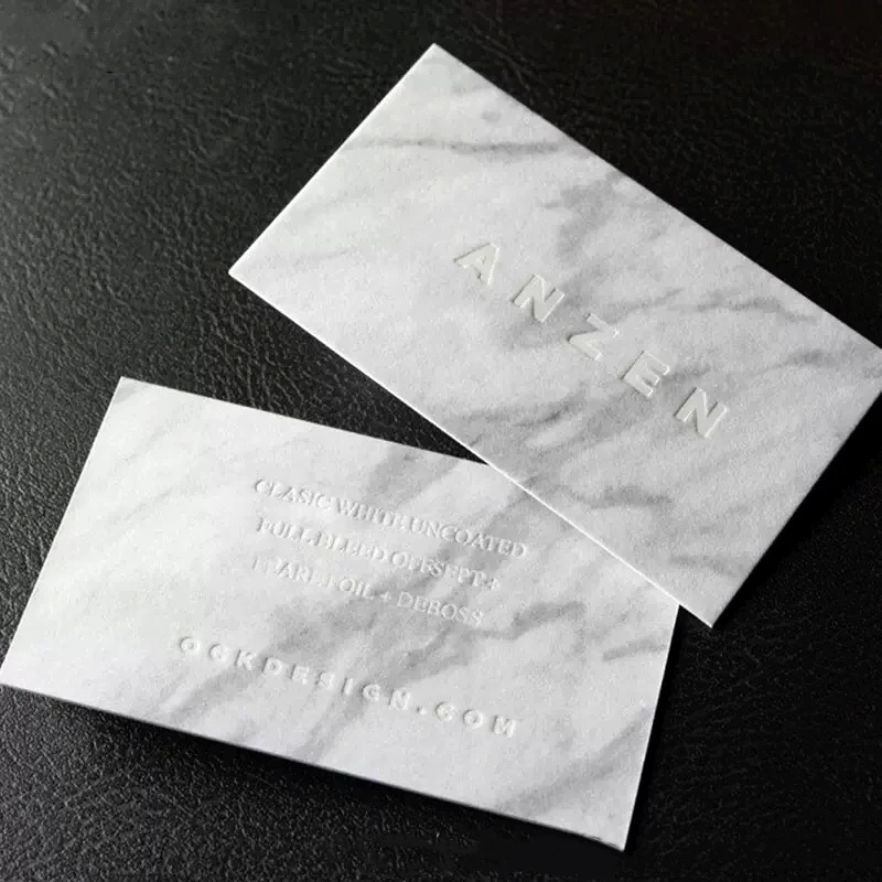 Good Price of China Manufacturer Business Card Embossed Business Card ...