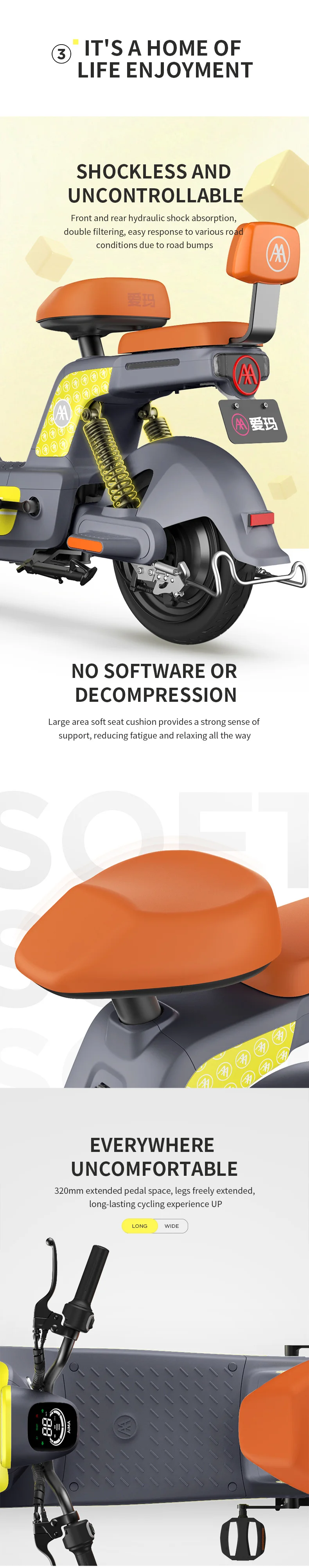 Aima E-scooter Rubik's Cube 60 Nfc 60v 20ah 400w Powerful Adult ...