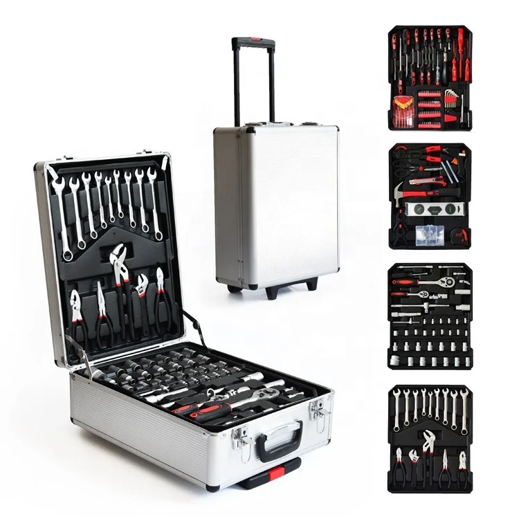 499 Pcs Socket Set Trolley - Versatile Tool Kit for Repairs