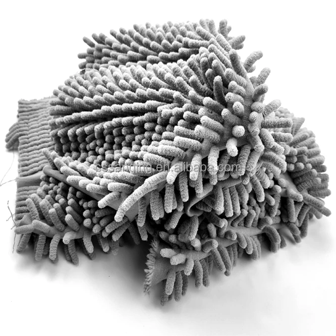 Microfiber Shaggy Chenille Fabric - Quick-Dry & Versatile