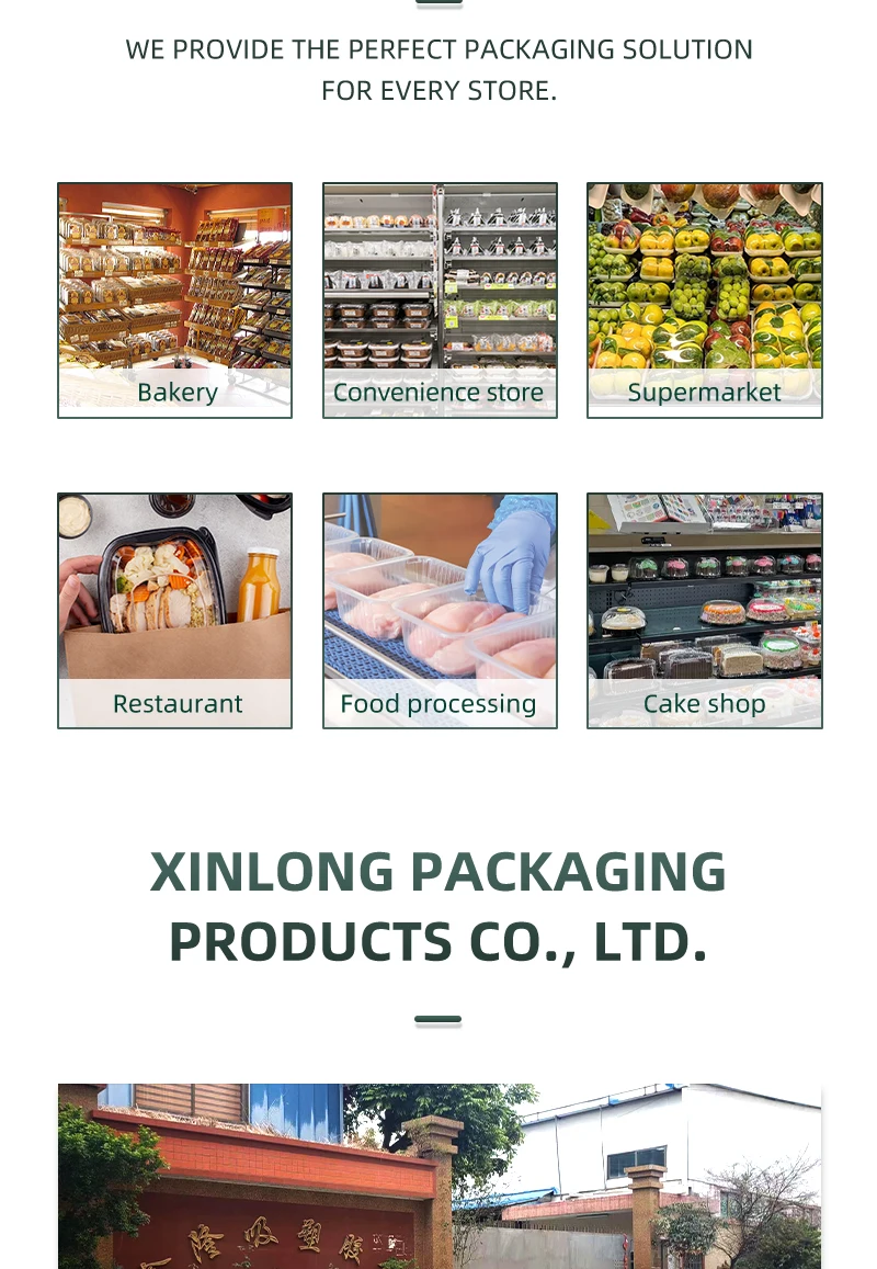 New Disposable Packaging Box Round 3 Compartments Food Grade Plastic ...