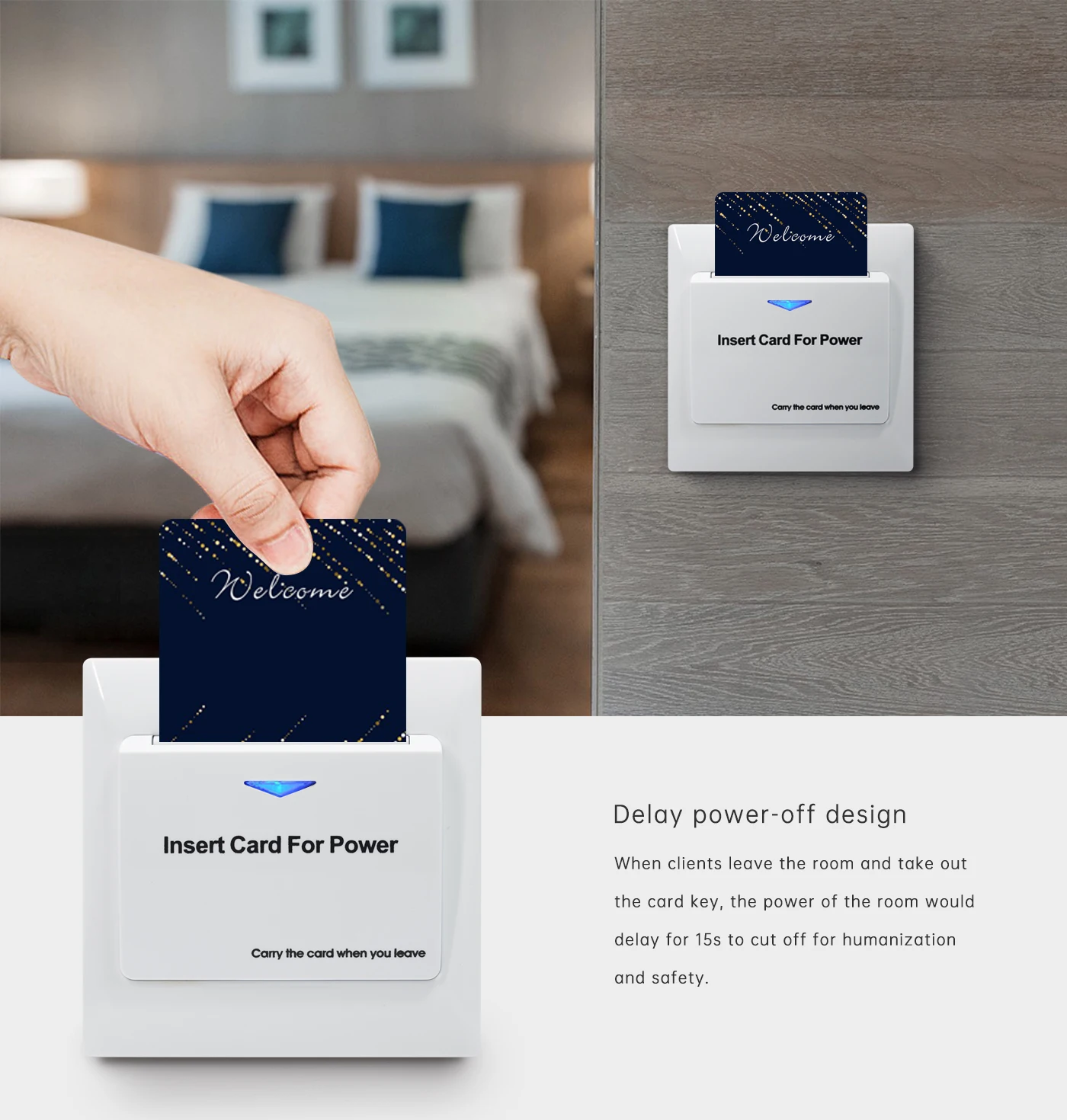 Energy-saving Key Card Switch for Hotel Rooms - IVOR SK-ES2000M1