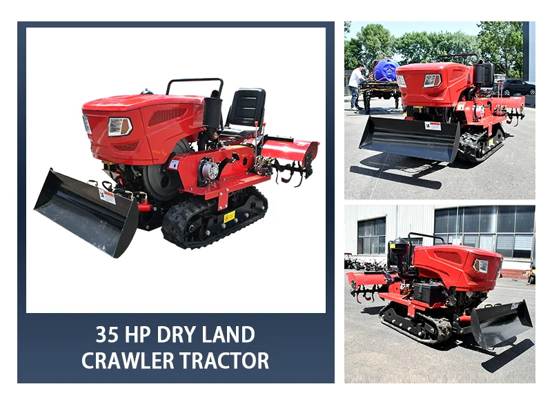 Changchai 25HP Diesel Crawler Rotary Tiller Farm Garden Weeder with ...
