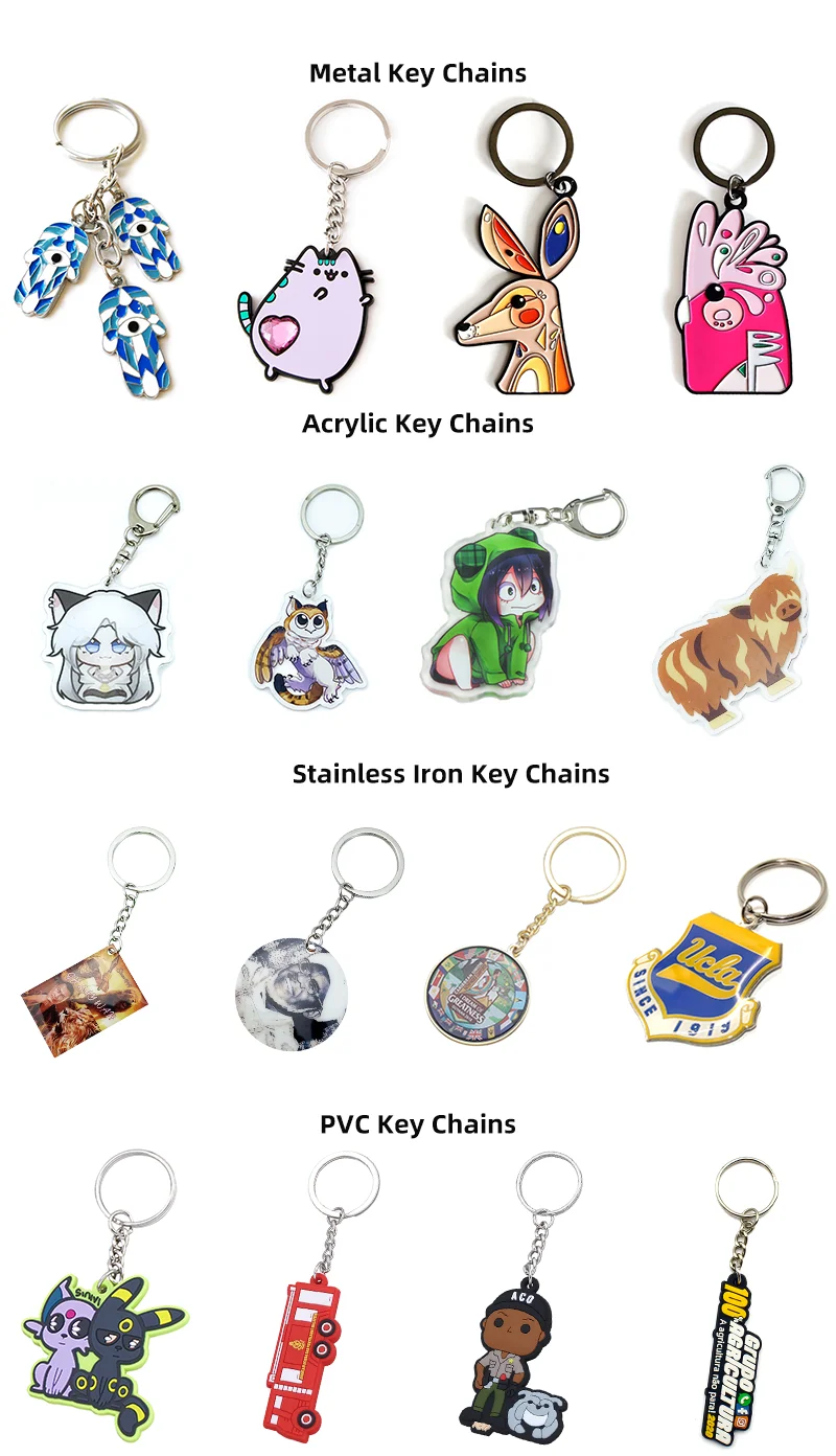 Factory Custom Shape Logo 2D 3D Hard Soft Enamel Key Chains Souvenir ...