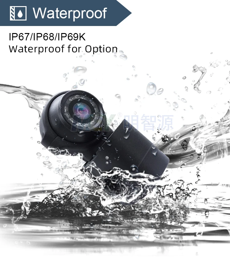 Heavy-Duty Vehicle Cameras IP69K Waterproof Rating Side View Mirror ...