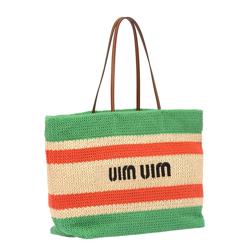 2020 Fashion Raffia Paper Handbag Summer Woven Weave Paper Braid Straw ...